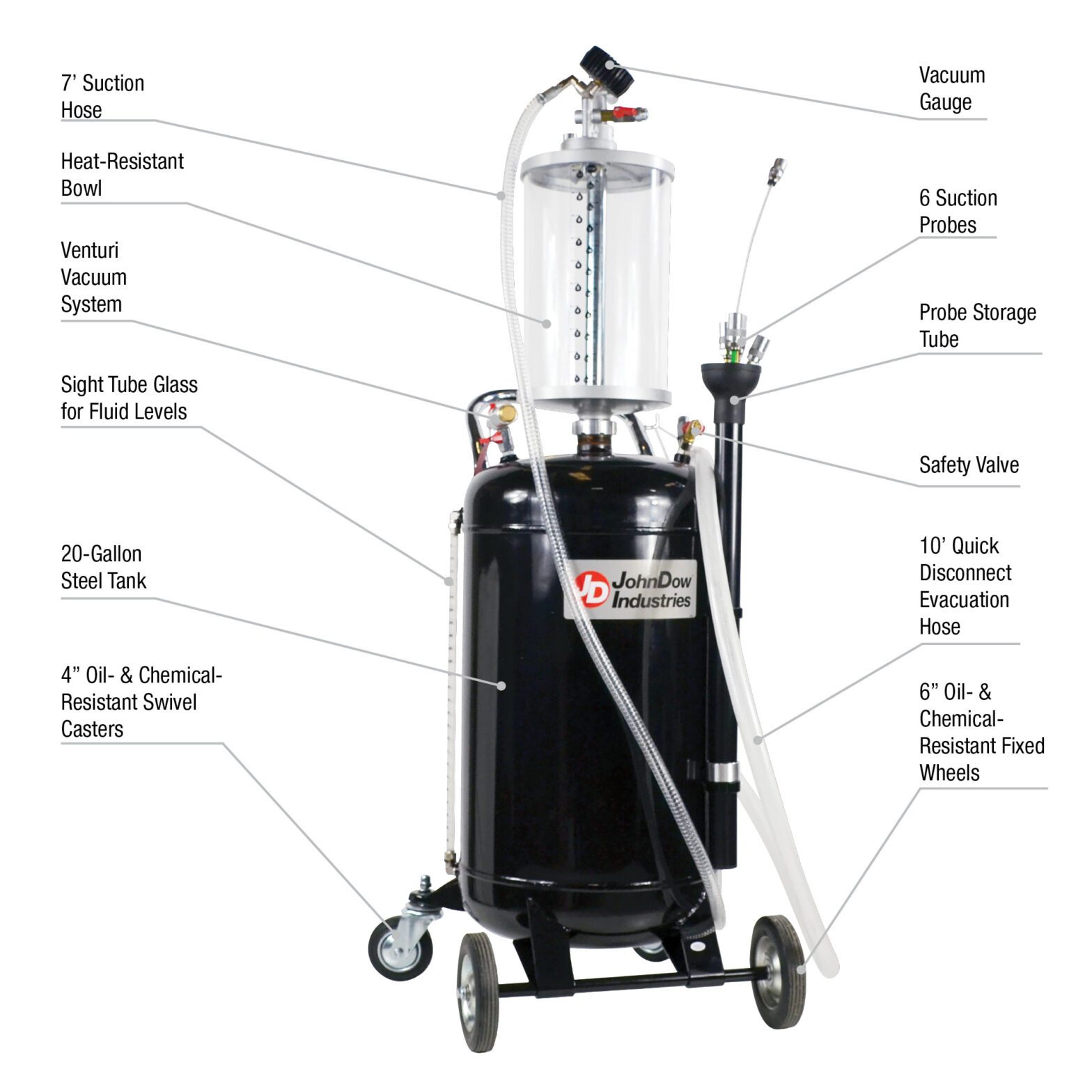 20-Gallon Fluid Evacuator | johndow.com