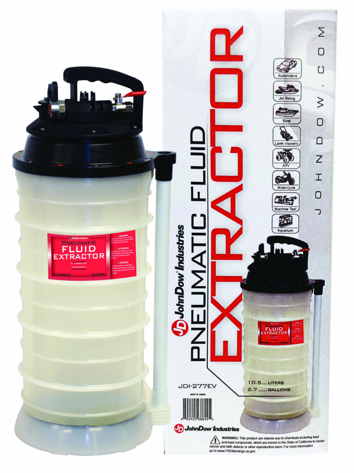 2.7-gallon Pneumatic Vacuum Fluid Extractor | johndow.com