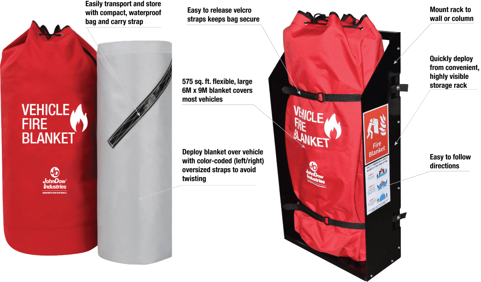 Vehicle Fire Blanket | johndow.com